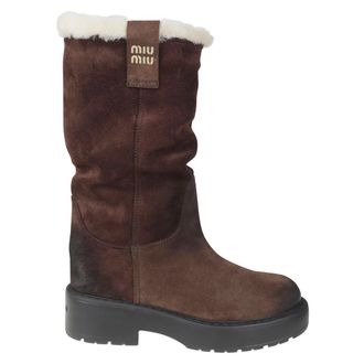 Miu Miu Damen, Schuhe, Braun, 36 EUGr&ouml;&szlig;e