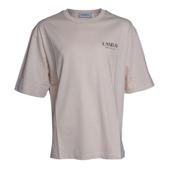 Laneus Oversized Jersey T-Shirt - - Tops - Herren - Wei&szlig; - S