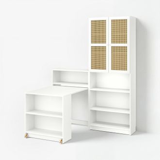 IKEA BILLY / H&Ouml;GADAL B&uuml;cherregalkombination + Klapptisch