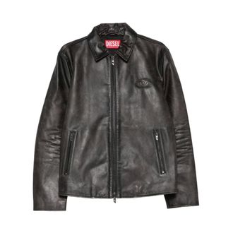 Diesel Homme, Vestes, Noir, Taille: L L-Amar-Wrd Leather Jacket
