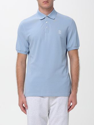 Brunello Cucinelli Polo BRUNELLO CUCINELLI Homme couleur Bleu Azur