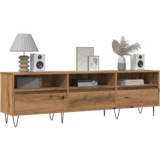 vidaXL Meuble tv ch&ecirc;ne artisanal 150x30x44,5 cm bois ding&eacute;nierie - Vidaxl