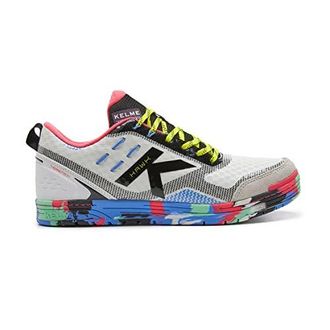 Kelme Mixte Zapatillas De Fútbol Sala Sneakers Basses, Blanco, 46 EU