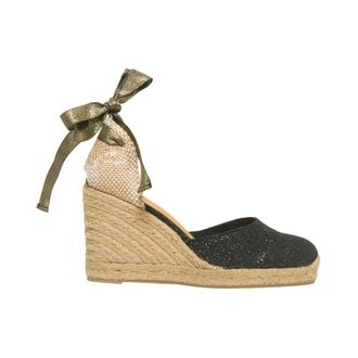 Castaner Femme, Chaussures, Noir, Taille: 39 EU Carina Wedge Espadrilles