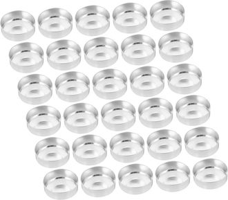 Cabilock 150 Stück Teiliges Aluminium Kerzengläser Hitzebeständig Leicht Leere Kerzendosen für DIY Teelichter für Feste Hochzeiten Geburtstage und Aromatherapi