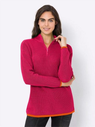 Heine Strickpullover Pullover Langarm Perlfang