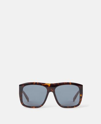 Stella McCartney Straight-Edge Square Sunglasses