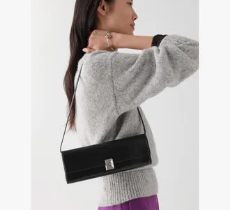 Kate Spade New York Kate Spade Deco Glazed Soft Mini Schultertasche f&uuml;r Frauen in Schwarz | Leder