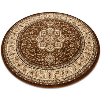 RugsX Teppich ROYAL ADR Kreis modell 521 braun brown rund 200 cm