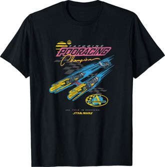 Star Wars Tatooine Podracing Champion Vintage Chest Poster T-Shirt