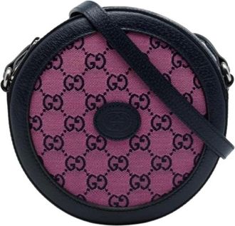 Gucci Sac bandouli&egrave;re en toile Pre-owned - Femme - Pre-owned - Rose - Taille: ONE Size