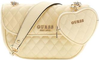 Guess sac &agrave; &eacute;paule bandouli&egrave;re Atabey Convertible Xbody Flap Yellow jaune clair