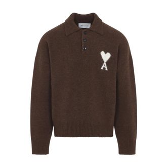 Ami ADC Polo - - Knitwear - Herren - Braun - S