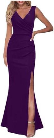 Generic Robe Soir&eacute;e &Eacute;t&eacute; 2025 Soiree Vintage Ann&eacute;e Fluide Jeans Maysange Corail Civile Look Menthe Maman Festive Main Uniforme Extravagante Magasins Senior Hip