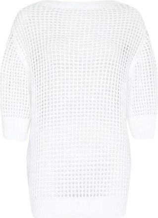 Vilebrequin Femme, Pulls, Blanc, Taille: 40 FR Pull Crochet Uni