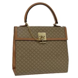 Celine Sac &agrave; main en toile Pre-owned - Femme - Pre-owned - Beige - Taille: ONE Size