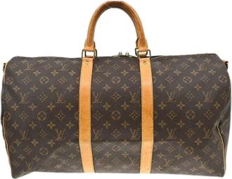 Louis Vuitton unisex, Pre-owned, Brun, Taille: ONE Size Sac Keepall bandouli&egrave;re Pre-owned