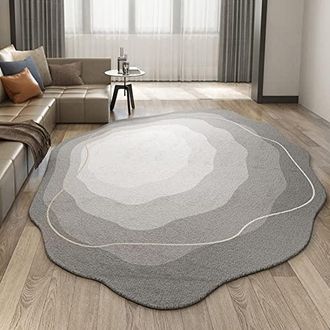 Generic Grand tapis de sol surdimensionn&eacute; en peluche, r&eacute;sistant &agrave; la salet&eacute;, pour salon et chambre &agrave; coucher, de forme irr&eacute;guli&egrave;re, id&eacute;al pour d&eacute;coration de c