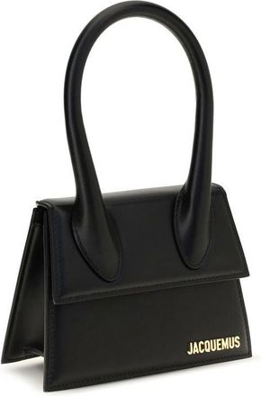 Jacquemus Womens Black Calf Leather Bos Taurus Handbag Bag