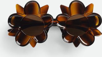 Bottega Veneta Lunettes De Soleil Peggy Flower - Bottega Veneta