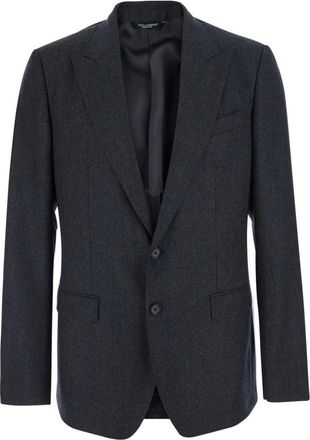 Dolce & Gabbana Homme, Vestes, Gris, Taille: M Veste Coupe Taormina