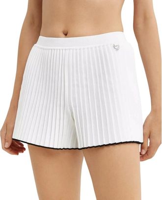 Jacquemus Femme, Shorts, Blanc, Taille: 40 FR Le Short Maille Pliss&eacute;