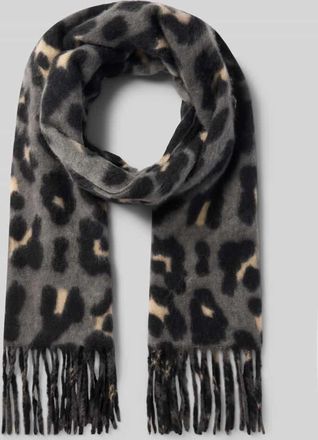 Kurt Beines Schal mit Fransen und Animal-Print