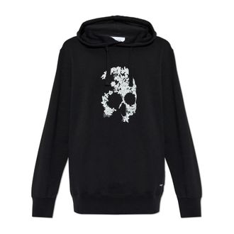 Alexander McQueen Sweatshirt mit markantem Totenkopfmotiv - - Sweatshirts & Hoodies - Herren - Schwarzk - S