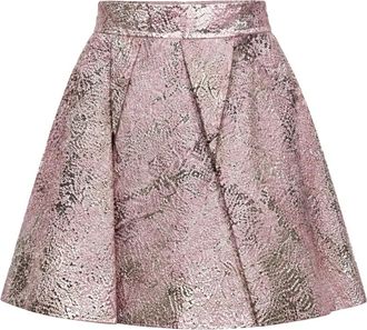 Dolce & Gabbana Jupe Courte Jacquard - Femme - Jupes - Rose - Taille: 34 FR