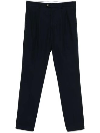 Brunello Cucinelli pantalon chino en coton - Bleu
