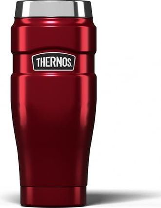 Thermos en INOX 470 ML-King-Gobelet de Voyage, Rouge, 0,47 l