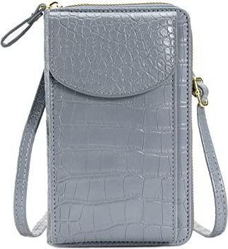 Generic Sac portefeuille en cuir synth&eacute;tique pour femme avec bandouli&egrave;re - Style d&eacute;contract&eacute; - Pour le shopping, les vacances, les cartes, les esp&egrave;ces, fermet