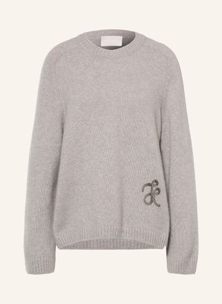 Hemisphere Hemisphere Pullover Mit Cashmere Und Pailletten grau