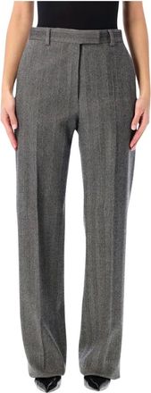 Ferragamo Femme, Pantalons, Noir, Taille: 36 FR Pant Herringbone