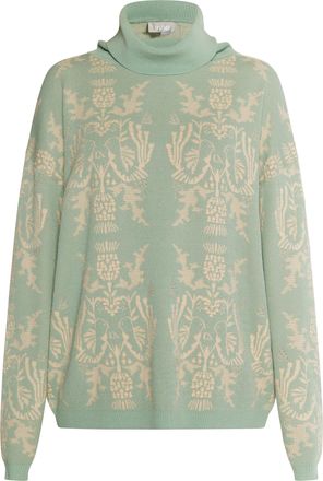 Usha Strickpullover Damen Mint Creme