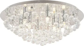 Lindby [GEBRAUCHT] Lindby Deckenleuchte Lampe Kristall G9 Antonino &oslash; 55 Cm 8 Flg B-Ware