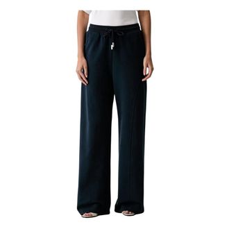 Patrizia Pepe Femme, Pantalons, Bleu, Taille: 38 FR Pantalon large