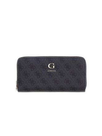 Guess Womens Wallet Coal Logo Polyurethane Bags
