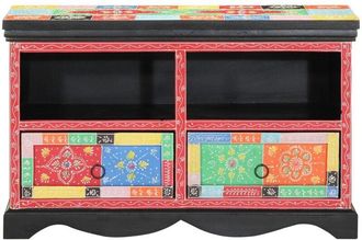 vidaXL vidaXL TV-Schrank Bunt 80x35x50 cm aus Massivholz Mango