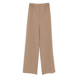 Max Mara Stretch Wollstoffhose - - Trousers - Damen - Braun - XS