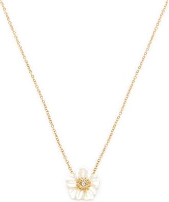 Au Printemps Paris Collier avec pendentif floral