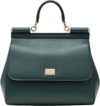Dolce & Gabbana Femme, Sacs, Vert, Taille: ONE Size Sicily Borsa a mano