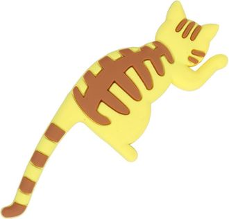 Angoily Magnetischer Cartoon katzenhaken Kühlschrankaufkleber Weißer Magnethaken Ohne Rückstände Für Tür Schrank Büro Süßer Aufbewahrungshaken Für Schlüssel H