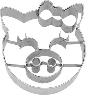 RBV BIRKMANN Birkmann, Ausstechform Schweinchen mit Schleife, Edelstahl, 2,5×6×6,5?cm