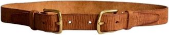 R13 Femme, Accessoires, Brun, Taille: 40/42 FR Double Buckle Belt