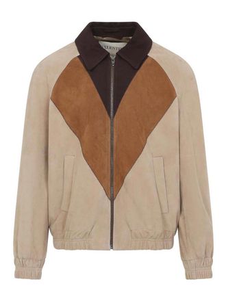 Valentino Garavani Blouson En Cuir - Beige