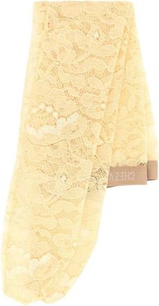 Valentino Garavani Femme, Sous-v&ecirc;tements, Jaune, Taille: ONE Size Bas Jarreti&egrave;res en Dentelle