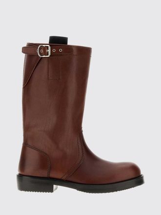 Dries Van Noten Biker-Stiefel aus Glattleder mit doppelten Zuglaschen