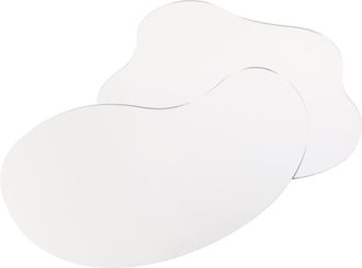 Pretyzoom 2 St&uuml;ck 2 St&uuml;ck Weihnachtsdorf Spiegelteich Gebogene Miniatur Eislaufteiche aus Robustem Material 22X17cm 25X17cm Tischdekoration f&uuml;r Winterlandschaft