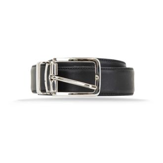 Alviero Martini 1A Classe Herren Leder G&uuml;rtel mit ikonischem Design - - Accessories - Herren - Schwarzk - 105 CM